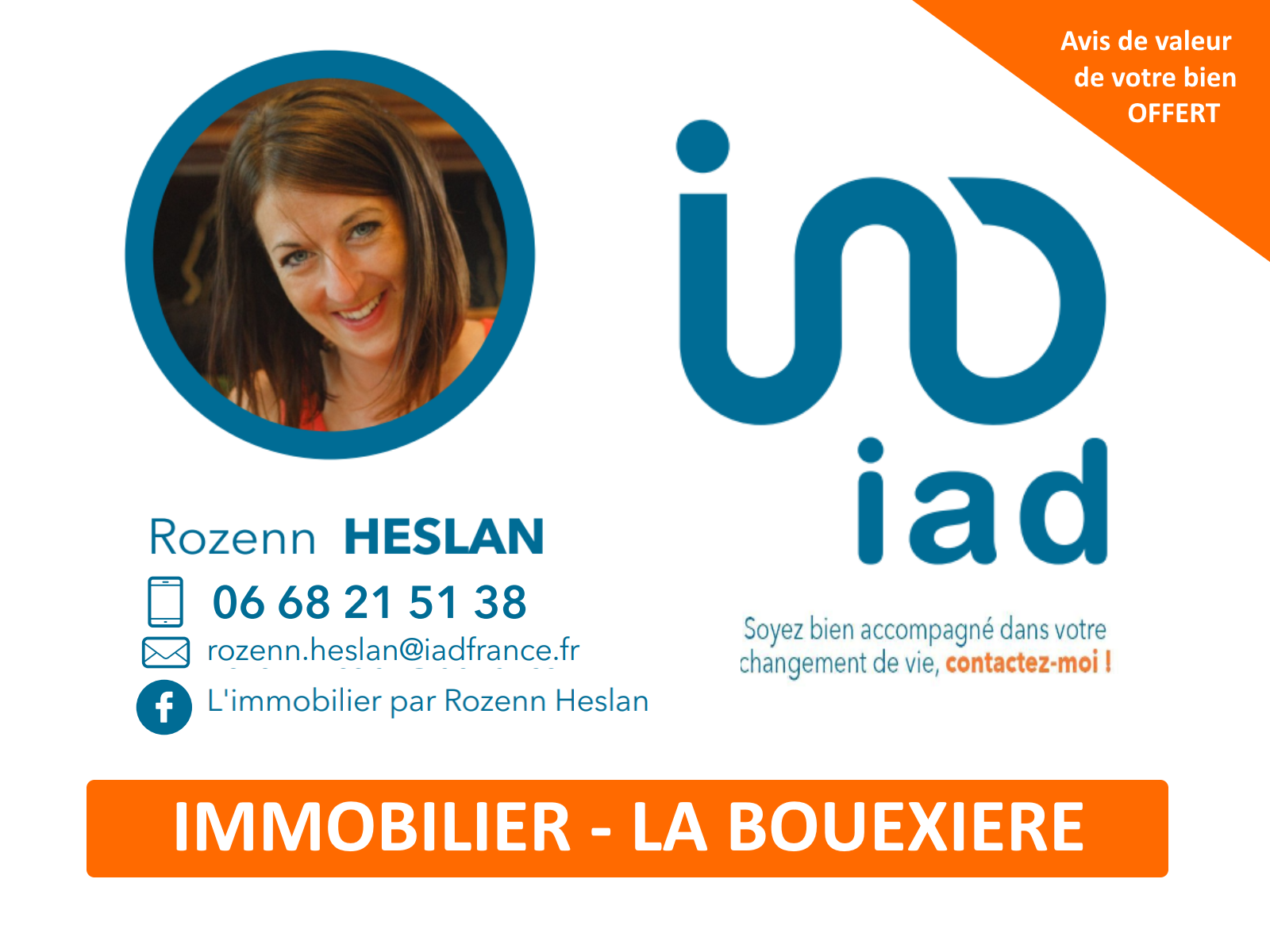Conseillère immobilier IAD - Rozenn Heslan - Liffré-Cormier Communauté